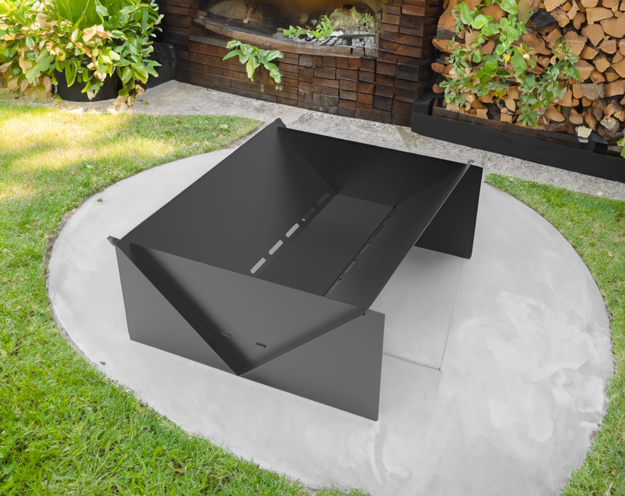 Brasero Rectangulaire V1 Fichiers d'art et design DXF et SVG pour découpe CNC/Laser/Plasma - DXF4YOU