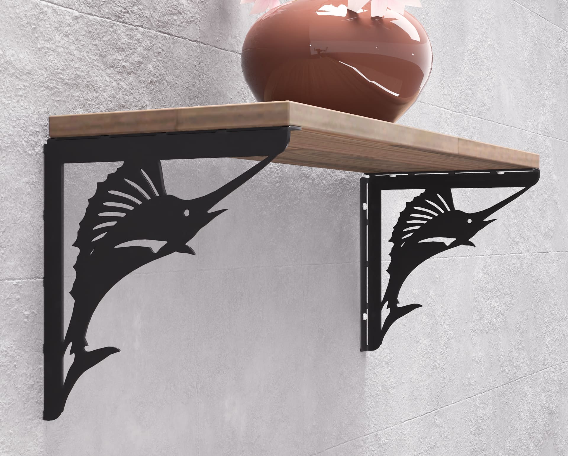 Sailfish Shelf Brackets. Shelf Supports DXF and SVG Art and Design ...
