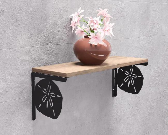 Sand Dollar Shelf Brackets. Shelving Brackets DXF and SVG Art and ...