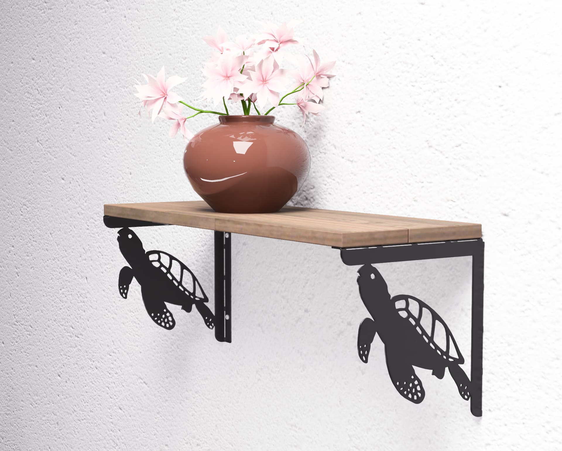 Sea Turtle Shelf Brackets. Shelving Brackets DXF and SVG Art and Design ...