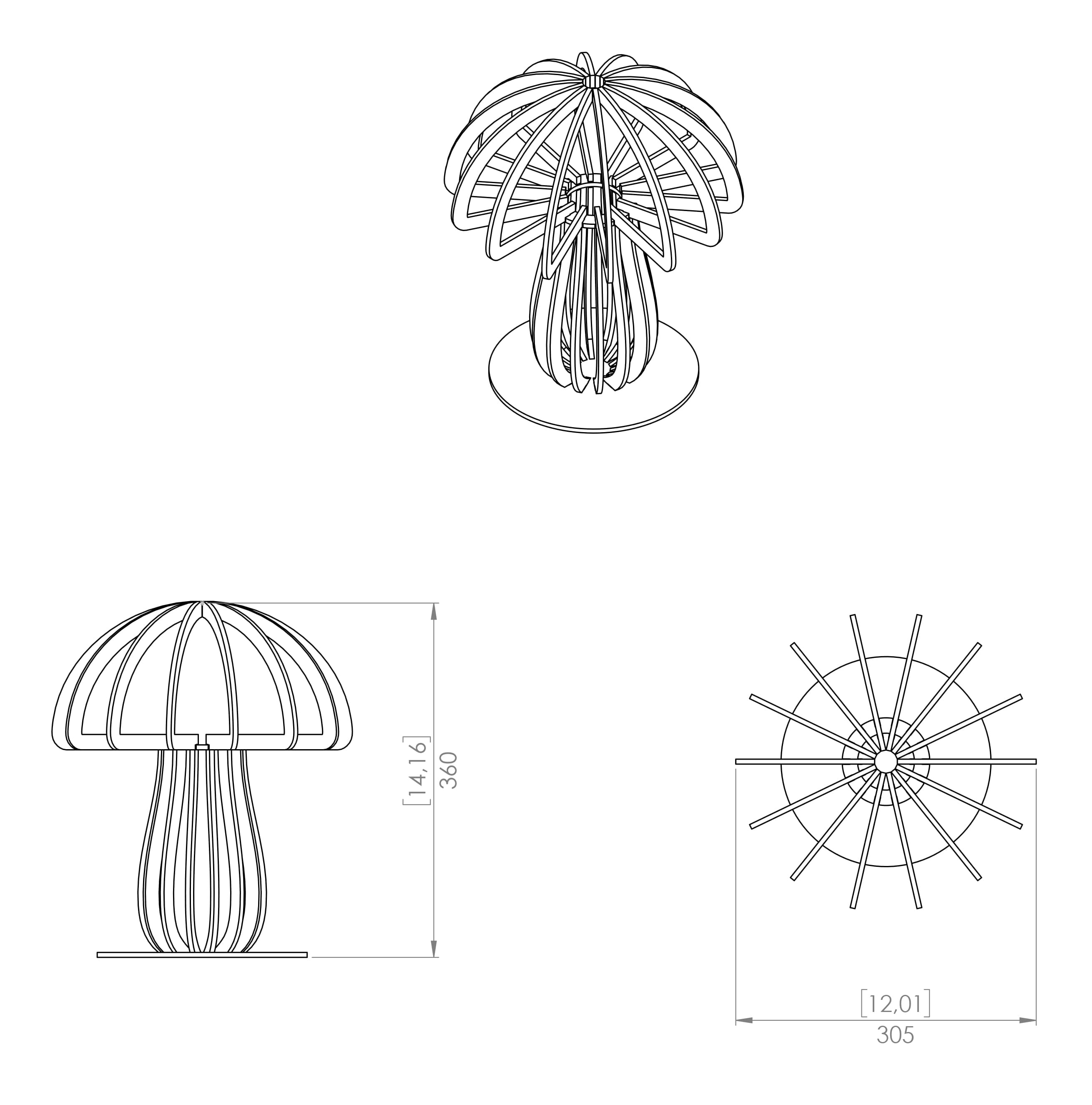 Mushroom 12" Garden Decor. Home Backyard Decoration DXF and SVG Art and ...