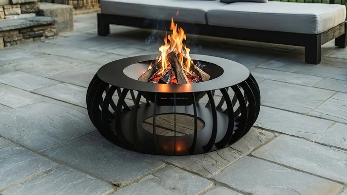 Round Fire Pit DXF and SVG Art and Design Files for CNC/Laser/Plasma ...