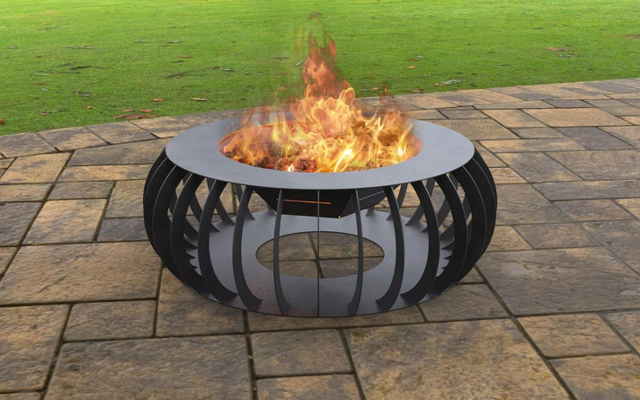 Round Fire Pit DXF and SVG Art and Design Files for CNC/Laser/Plasma ...