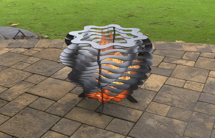 Костровая чаша-очаг Segmental Twisted DXF и SVG файлы для производства ...