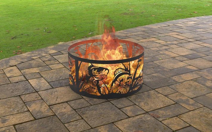 Fish Ring Fire Pit DXF and SVG Art and Design Files for CNC/Laser ...