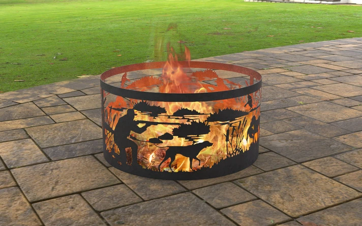 Hunting Ring Fire Pit DXF and SVG Art and Design Files for CNC/Laser ...