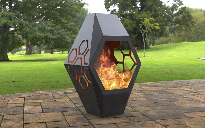 Beehive Patio Fireplace. Backyard Fire Pit DXF and SVG Art and Design ...