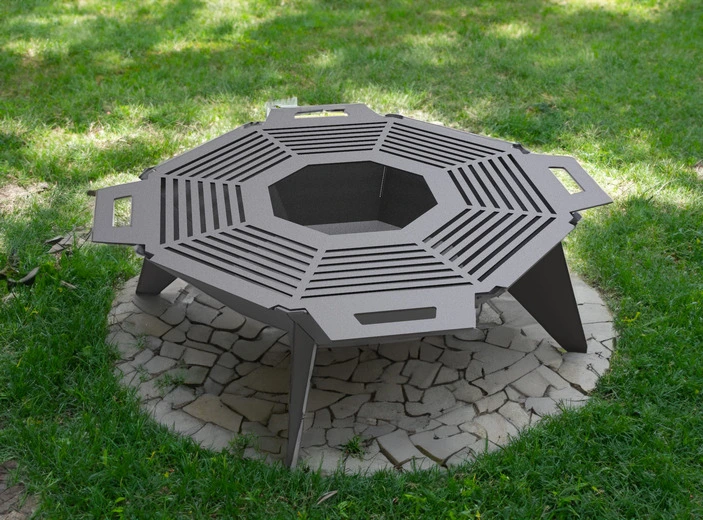 Palenisko ogrodowe z grillem UFO Pliki DXF i SVG do sztuki i ...