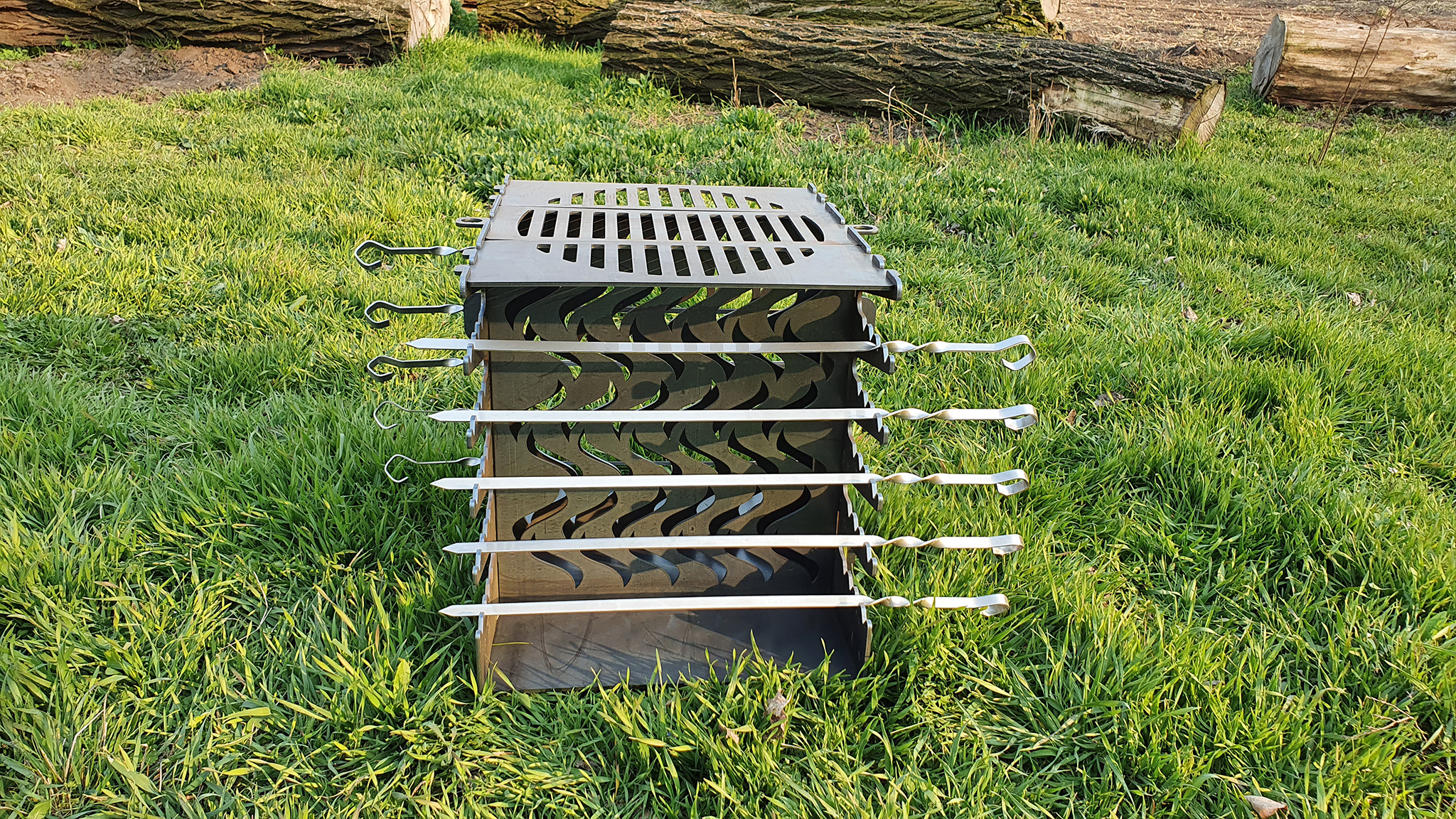 Vertical Shawarma, Doner Kebab Two-Sided, Fire Pit Eco Grill DXF and ...