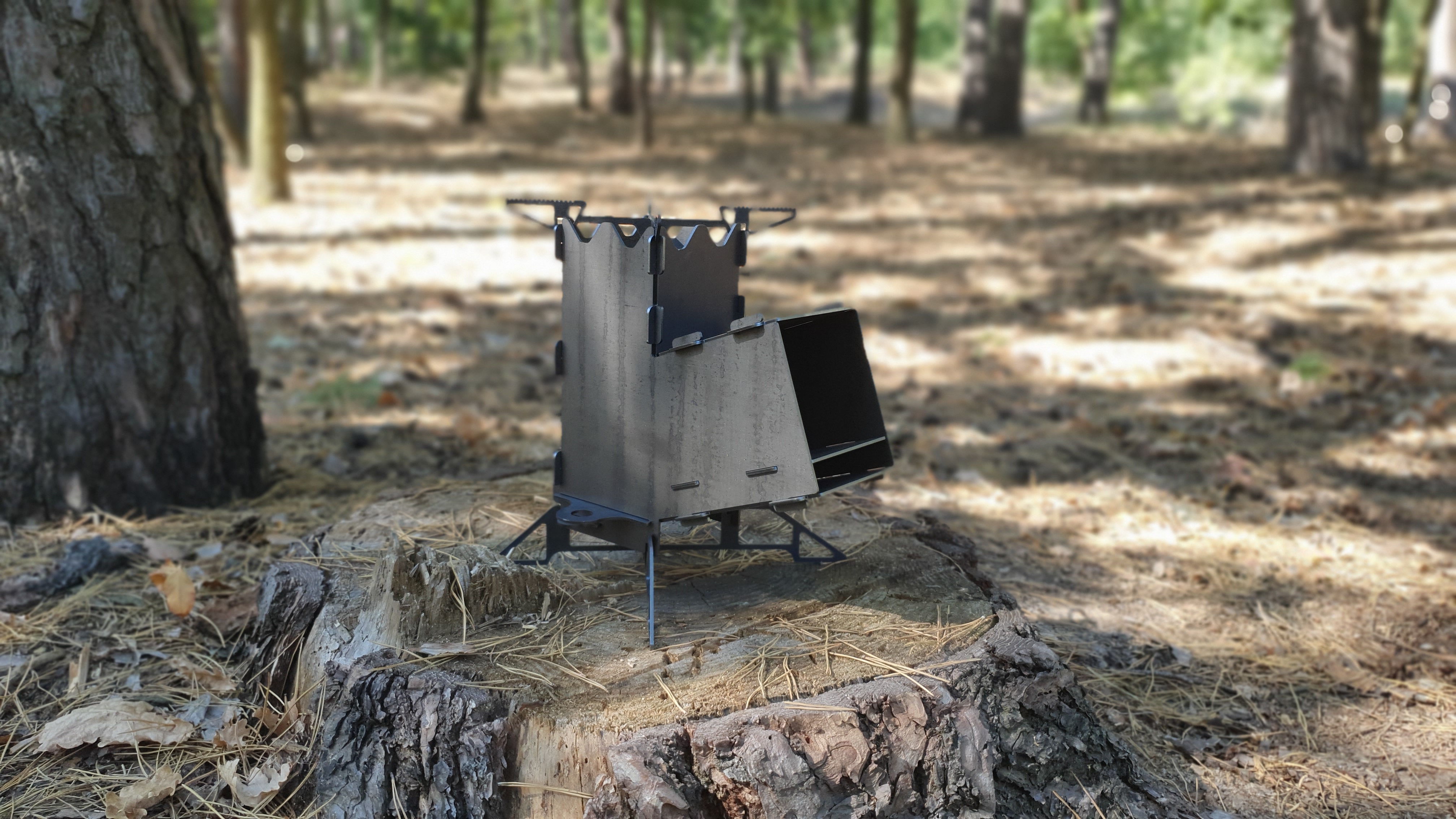 Mini Rocket Stove V2. Tourist Turbo Wood Stove DXF and SVG Art and ...