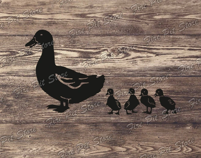 Pato y patitos archivos artísticos y de diseño DXF y SVG para corte CNC ...
