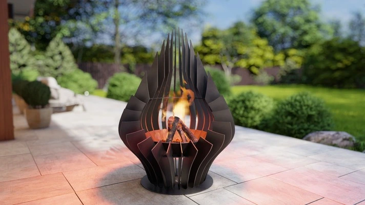 Drop Fire Pit DXF and SVG Art and Design Files for CNC/Laser/Plasma ...