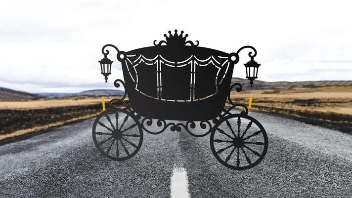 Stagecoach Carriage V2 DXF and SVG Art and Design Files for CNC/Laser ...