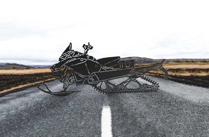 Snowmobile DXF and SVG Art and Design Files for CNC/Laser/Plasma ...