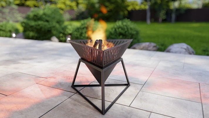 Palenisko ogrodowe trójkątne Lot Pliki DXF i SVG do sztuki i ...