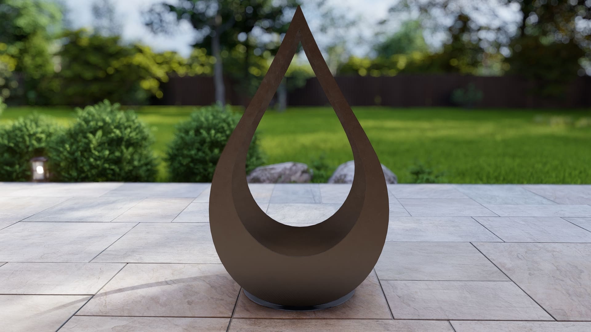 Drop Two-Sided Garden Fireplace. Chiminea Fire Pit DXF and SVG Art and ...