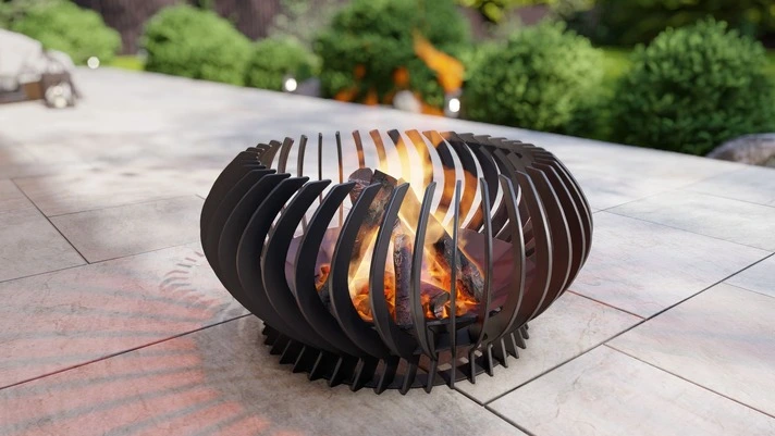 Solar Flare 32" Fire Pit DXF and SVG Art and Design Files for CNC/Laser ...