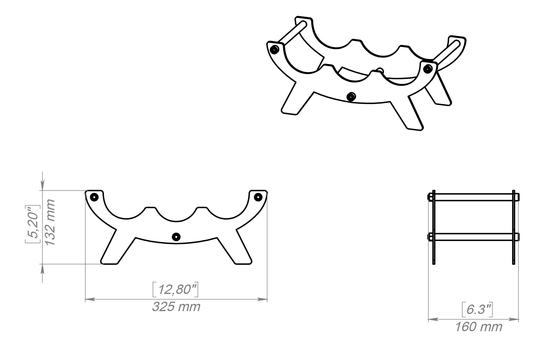 Eclipse Wine Rack DXF and SVG Art and Design Files for CNC/Laser/Plasma ...