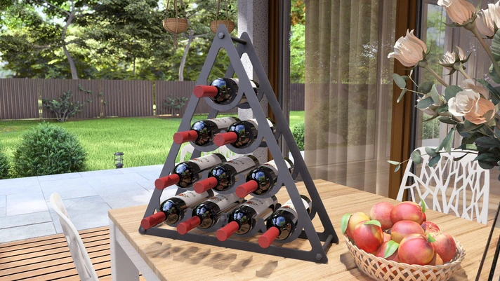 Peak Wine Rack DXF and SVG Art and Design Files for CNC/Laser/Plasma ...
