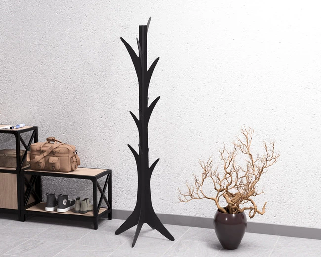 Free-Standing Tree Coat Rack V2 DXF and SVG Art and Design Files for ...