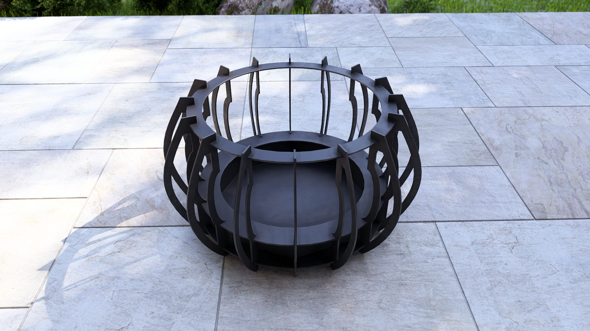 Cage Fire Pit DXF and SVG Art and Design Files for CNC/Laser/Plasma ...