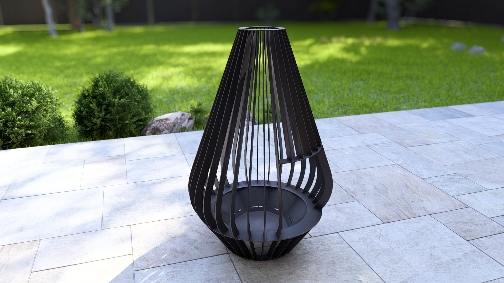 Fire Drop Fire Pit DXF and SVG Art and Design Files for CNC/Laser ...