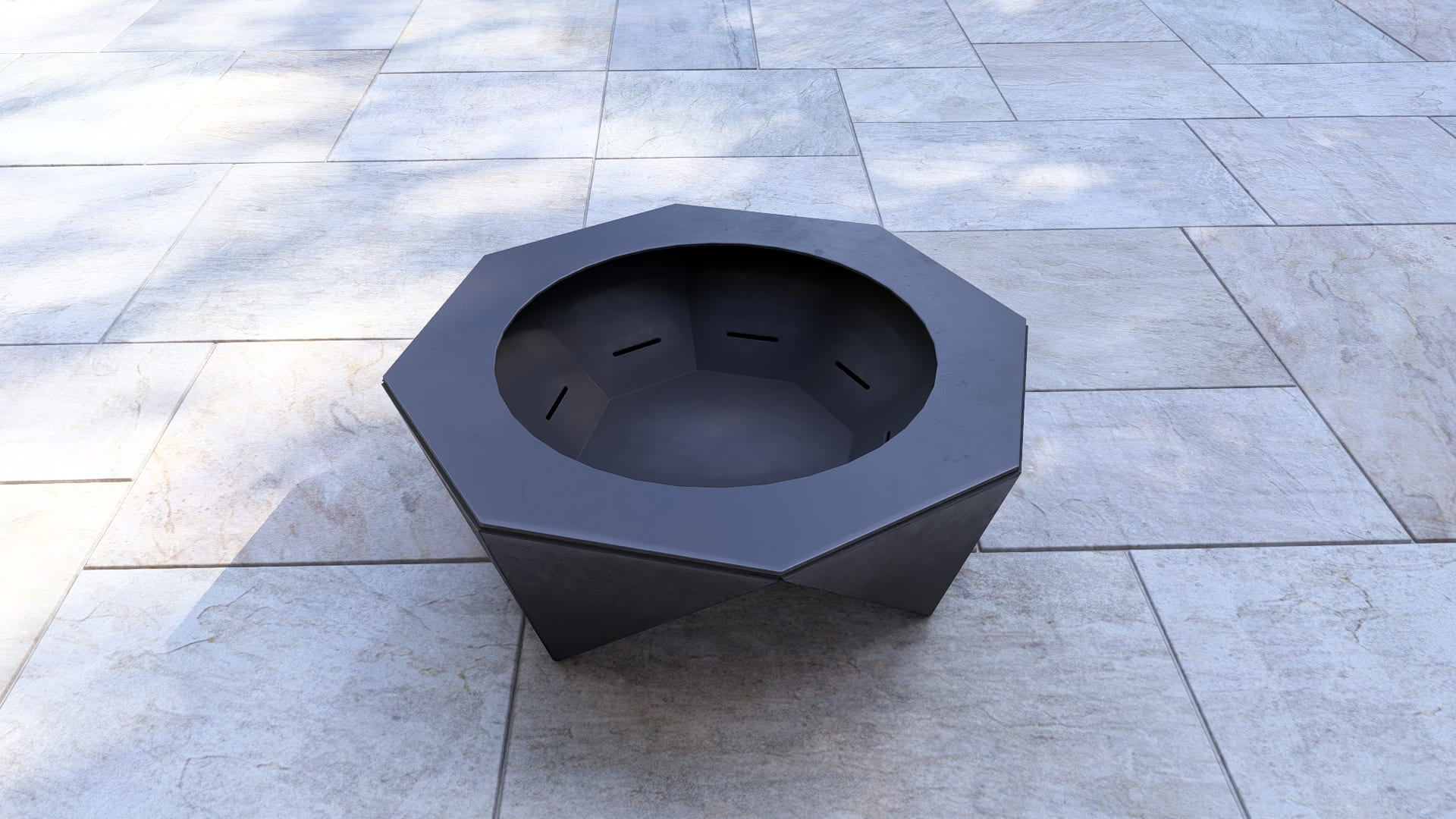 Modern Octagonal Fire Pit V2 DXF and SVG Art and Design Files for CNC ...