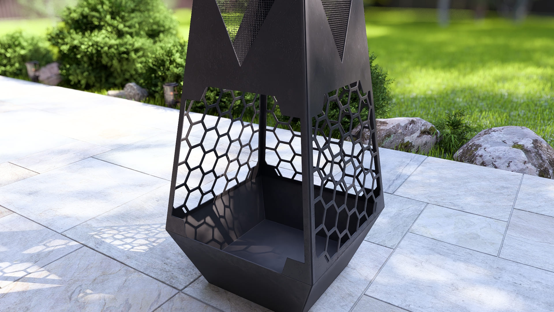 Hive Garden Fireplace. Chiminea Fire Pit DXF and SVG Art and Design ...